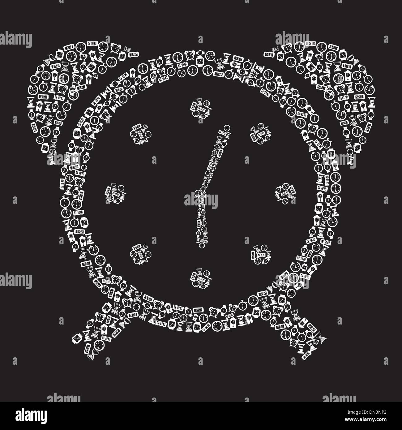Clock ten to three Stock Vector Images - Alamy
