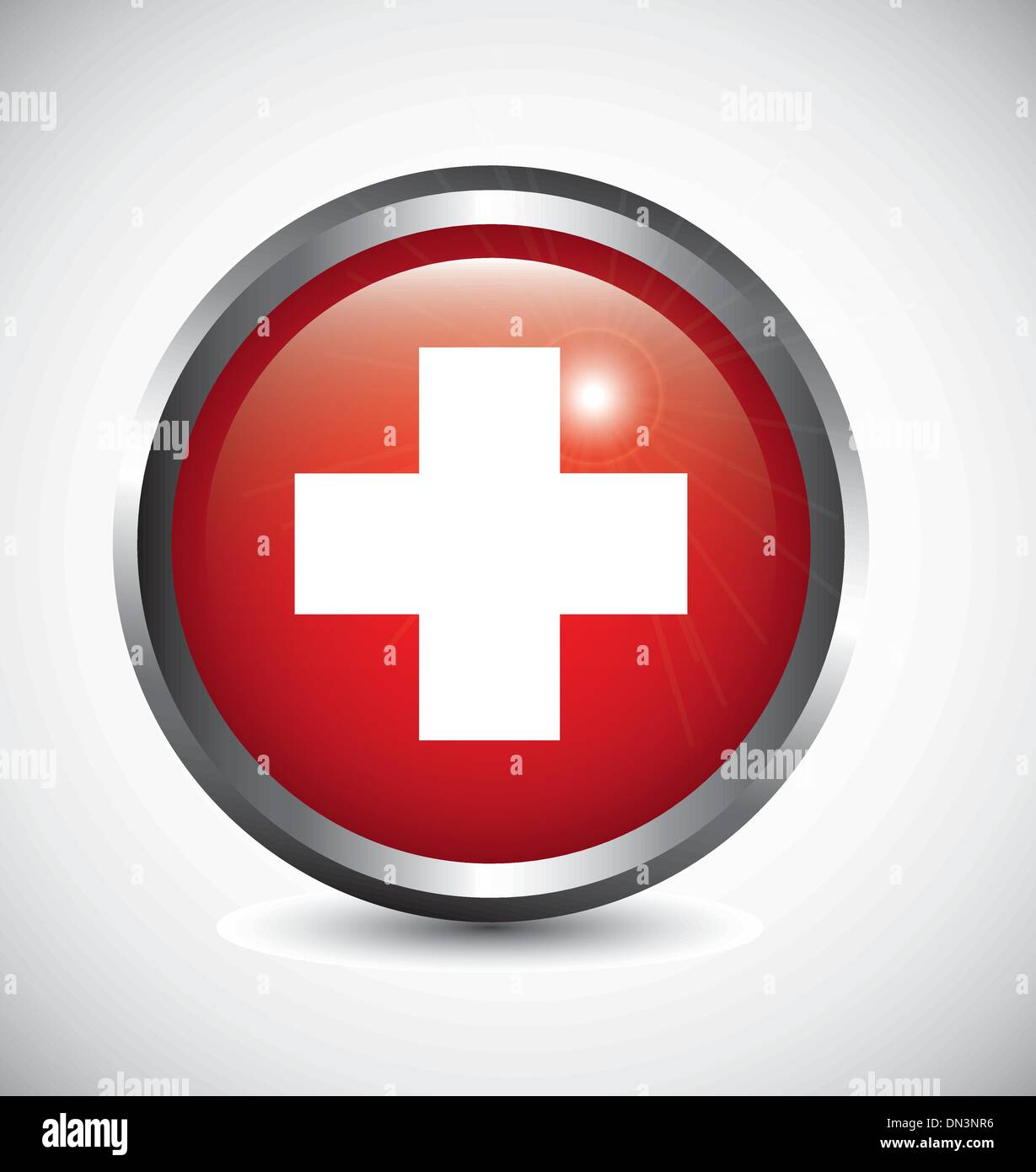 Glowing light cross sign Stock Vector Images - Alamy