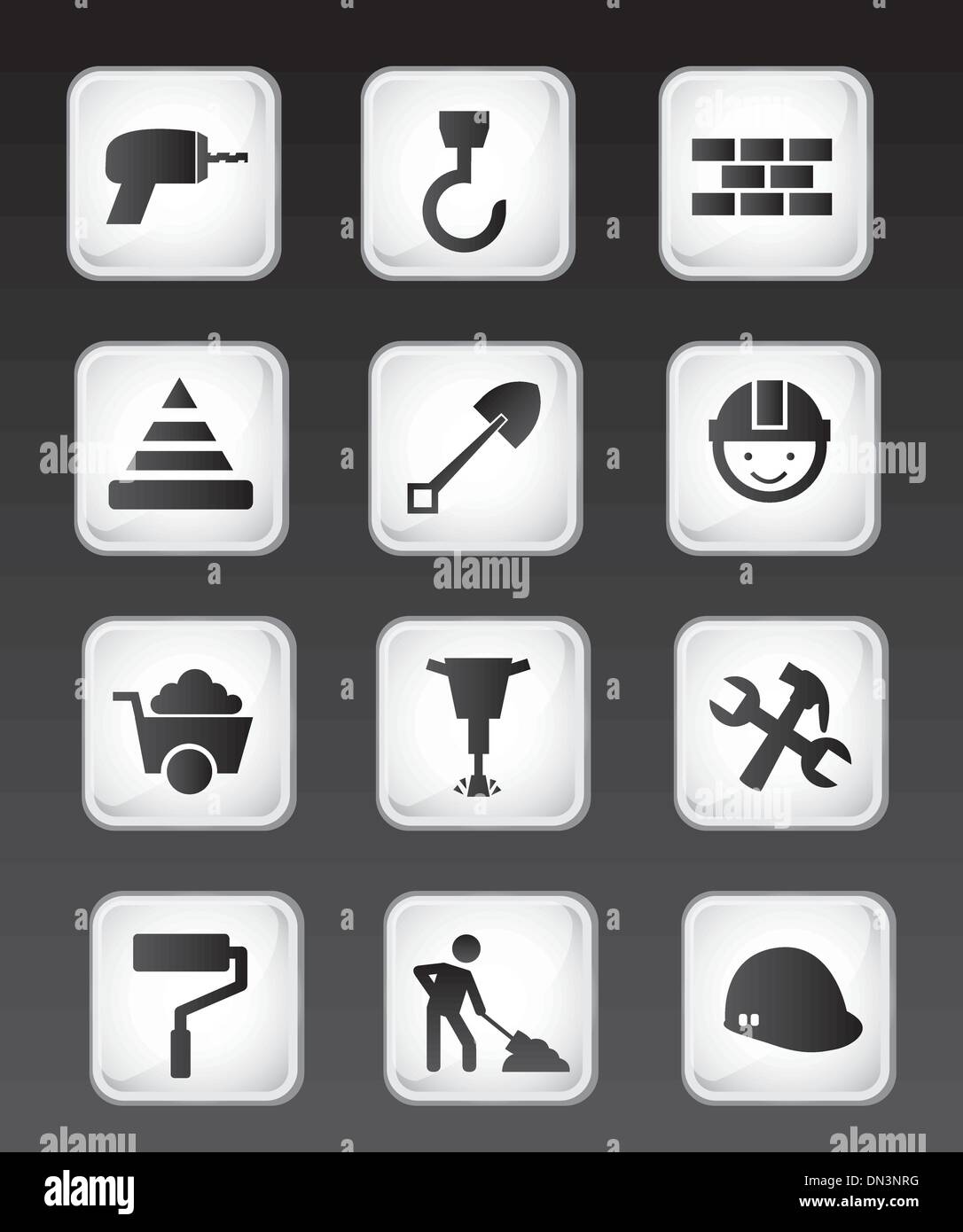 Concrete construction icon hi-res stock photography and images - Alamy