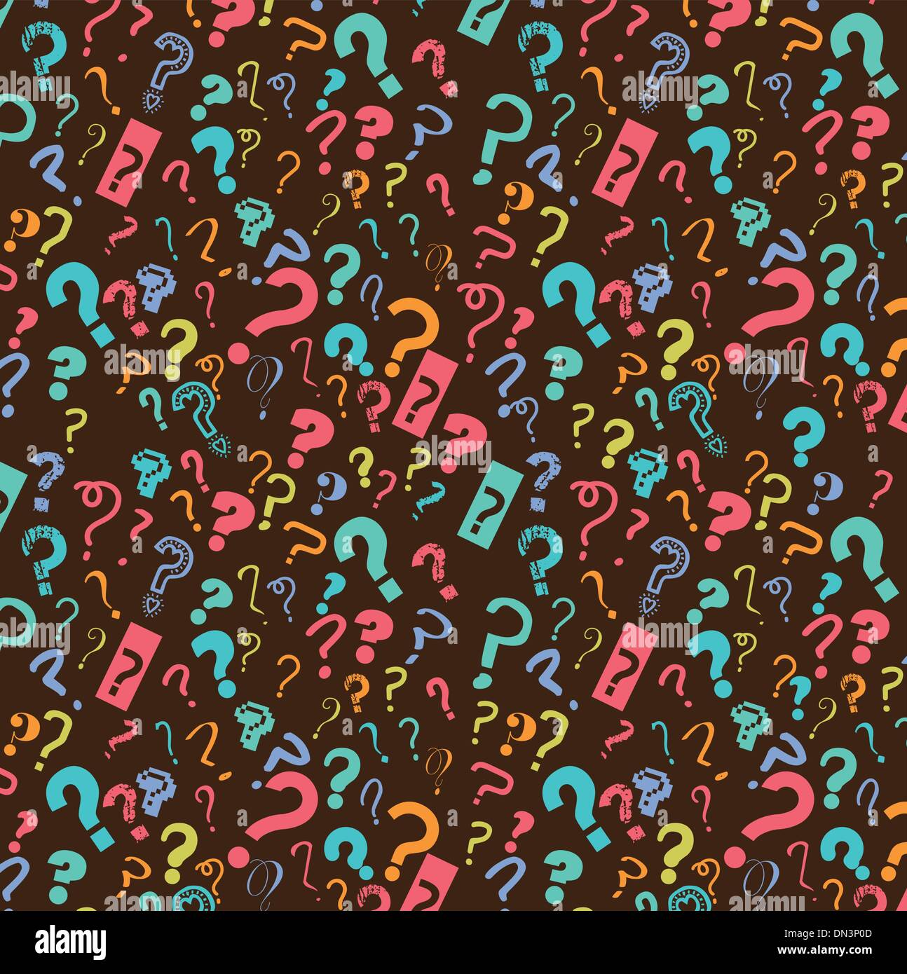 Question pattern Stock Vector Images - Alamy