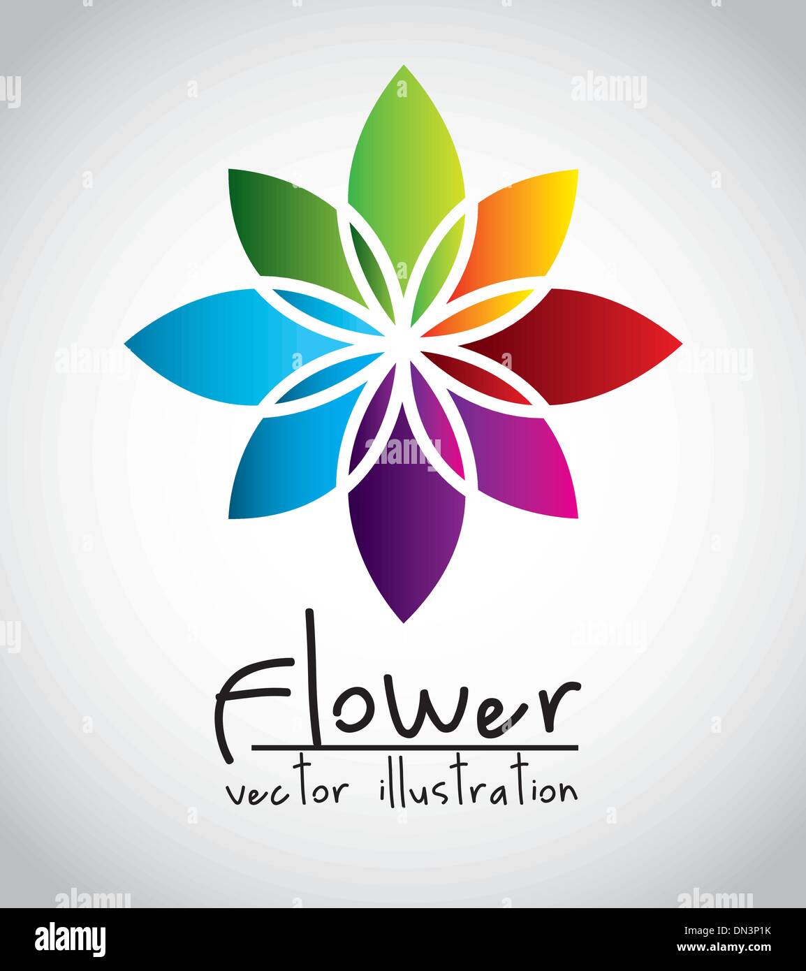 Yellow glow flower Stock Vector Images - Alamy