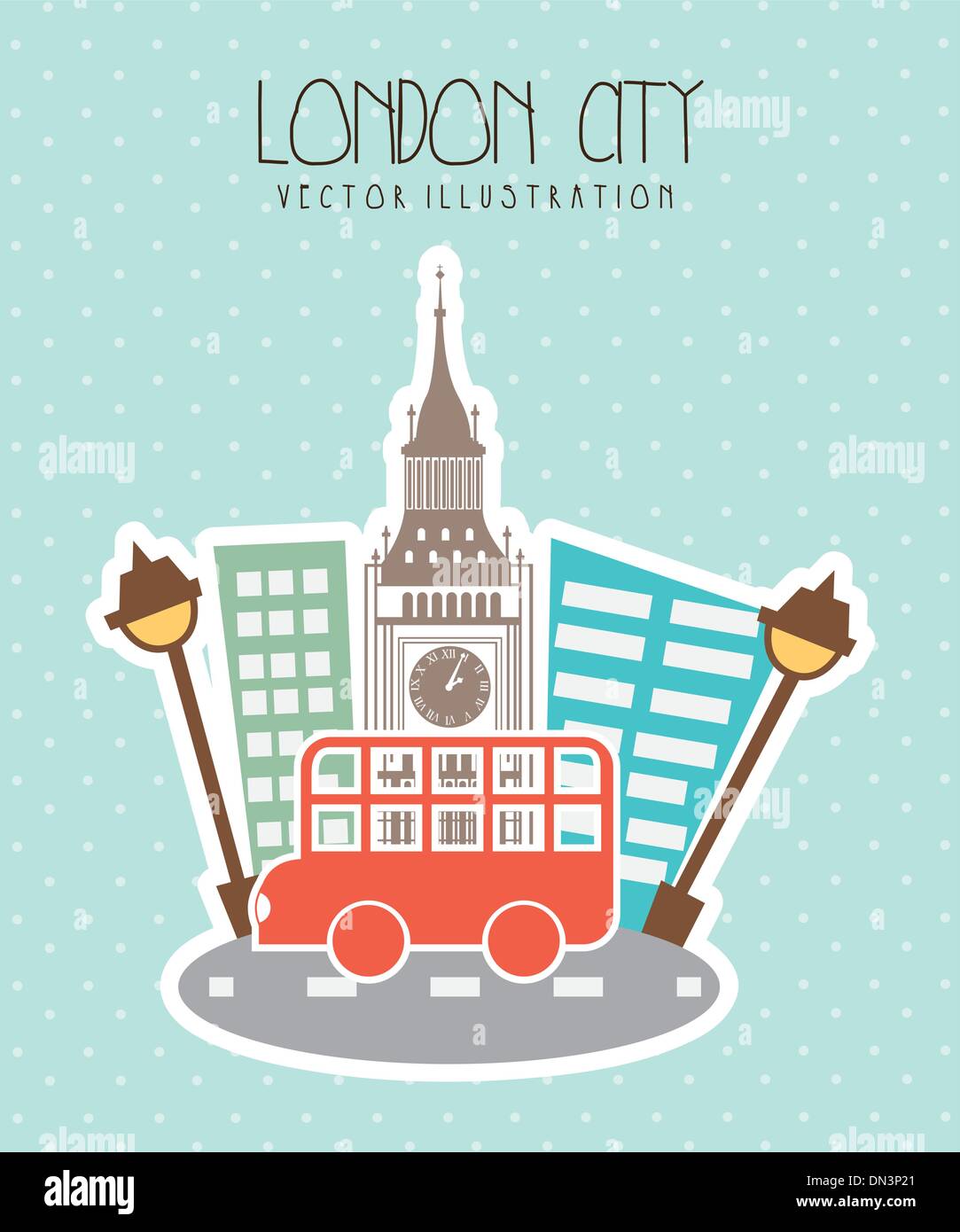 City of clock Stock Vector Images - Alamy