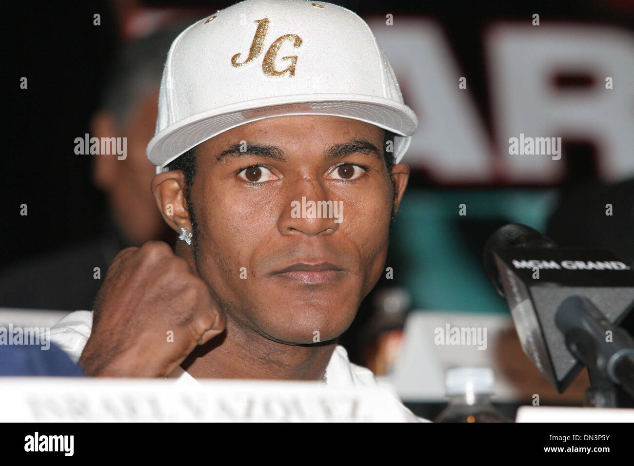 Sep 14, 2006; Las Vegas, NV, USA; BOXING: Fighter JOAN GUZMAN poses at ...