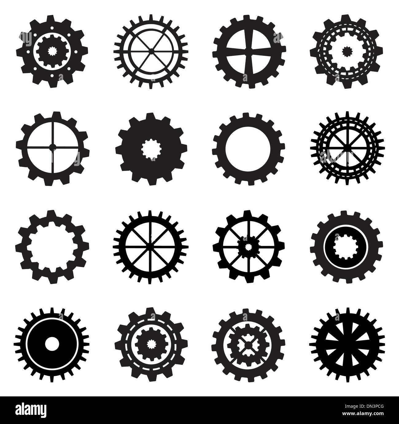 Large vector set industry Cut Out Stock Images & Pictures - Alamy