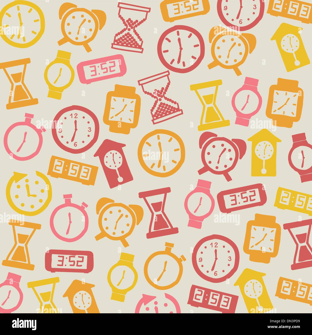 Clock ten to three Stock Vector Images - Alamy