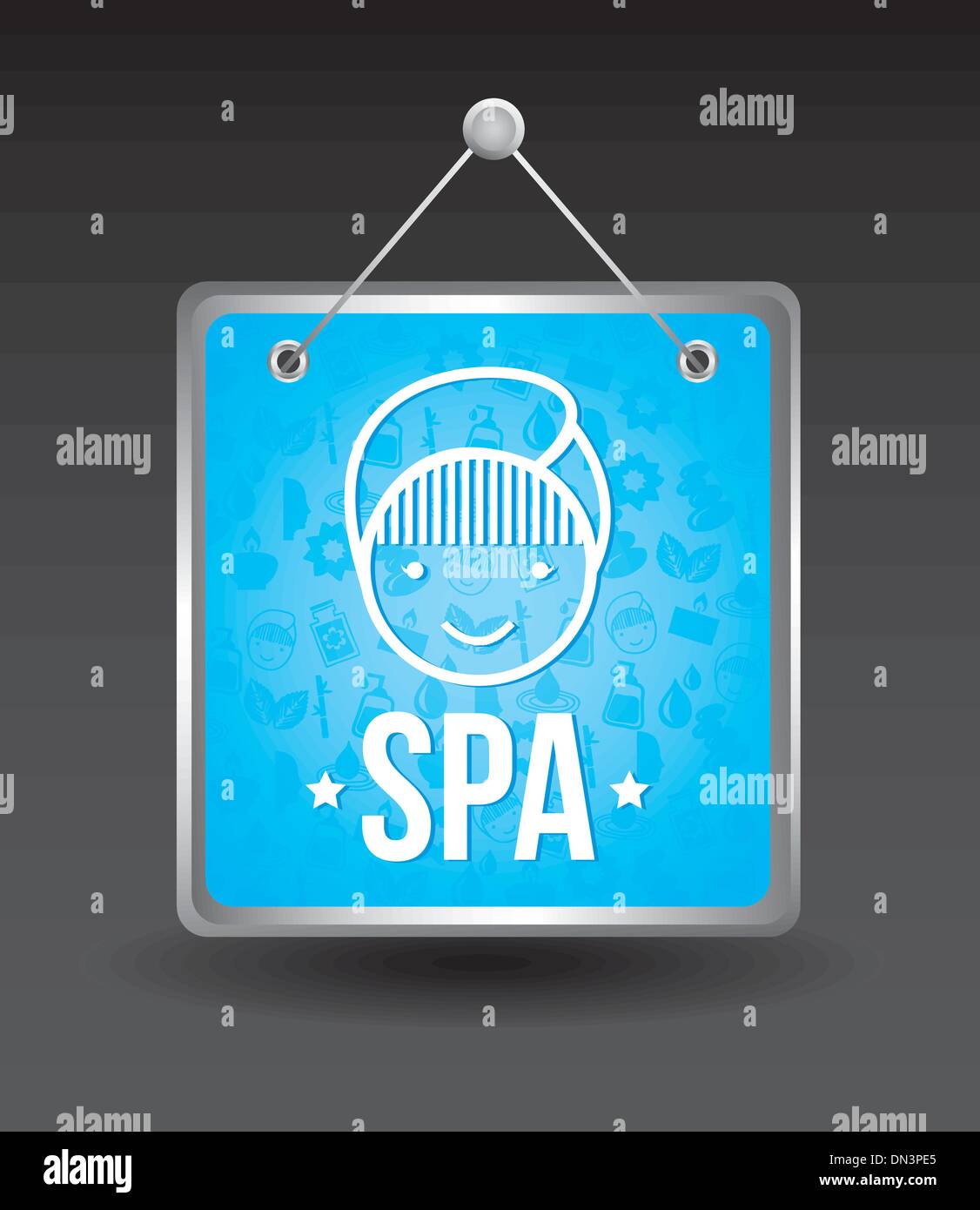 Spa towel stones body Stock Vector Images - Alamy