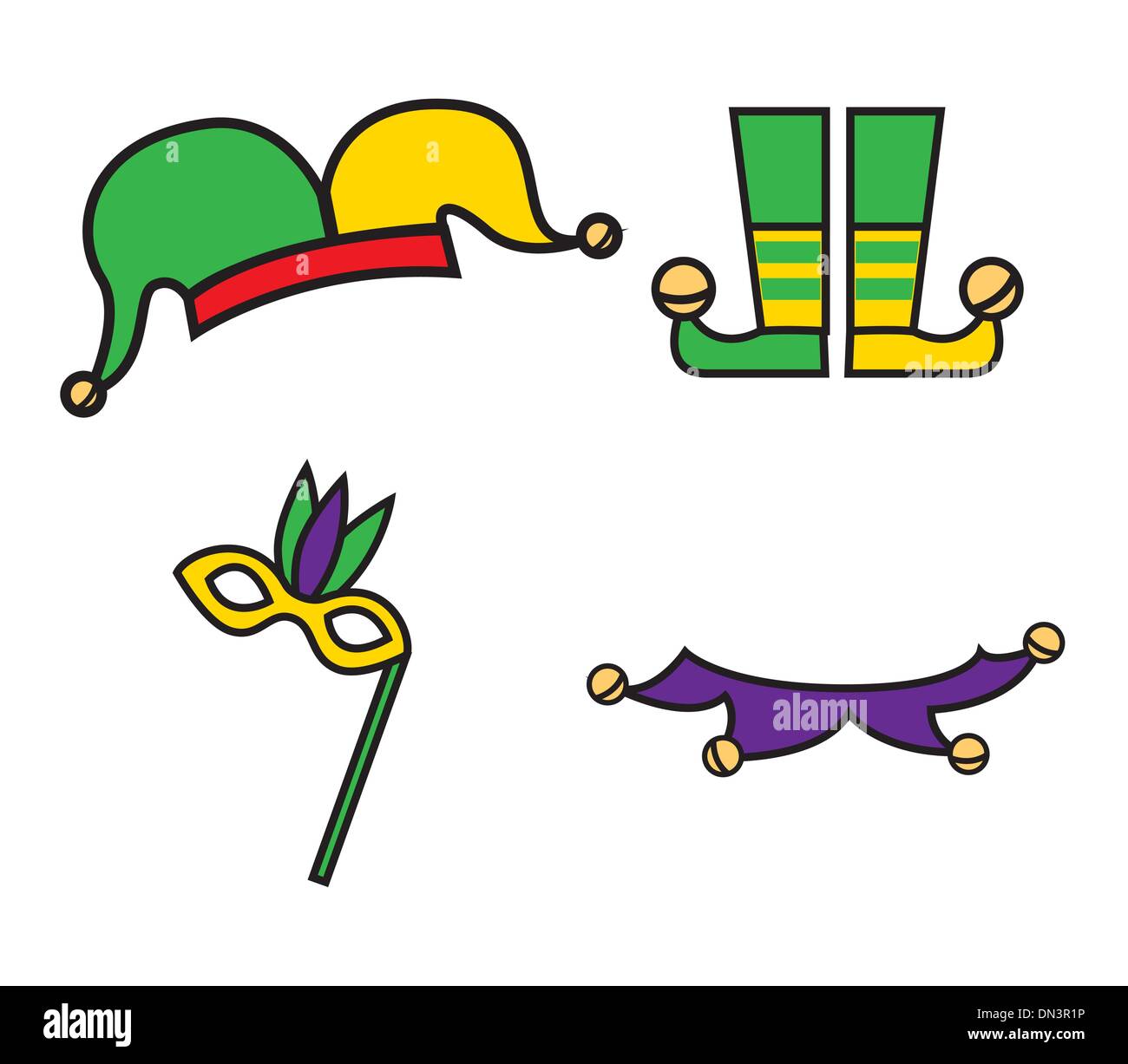 Cartoon jester Stock Vector Images - Alamy