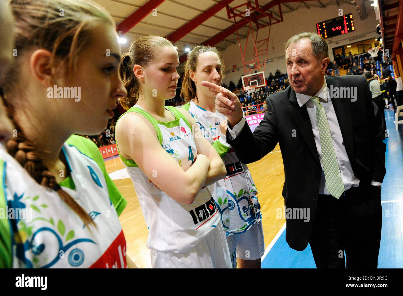 7th round European League match basketball women BK IMOS Brno vs. Fenerbahce Istanbu in Brno ...