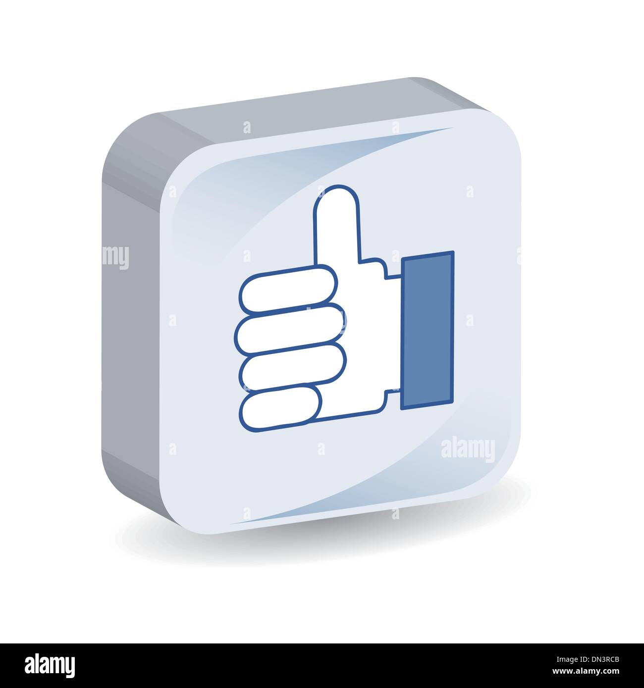 3d like icon Stock Vector Images - Alamy