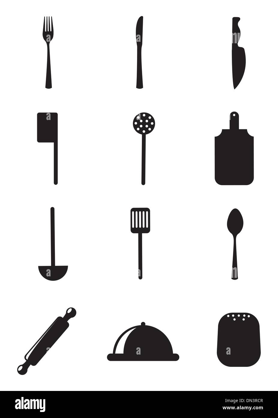 Chef cutlery Cut Out Stock Images & Pictures - Alamy