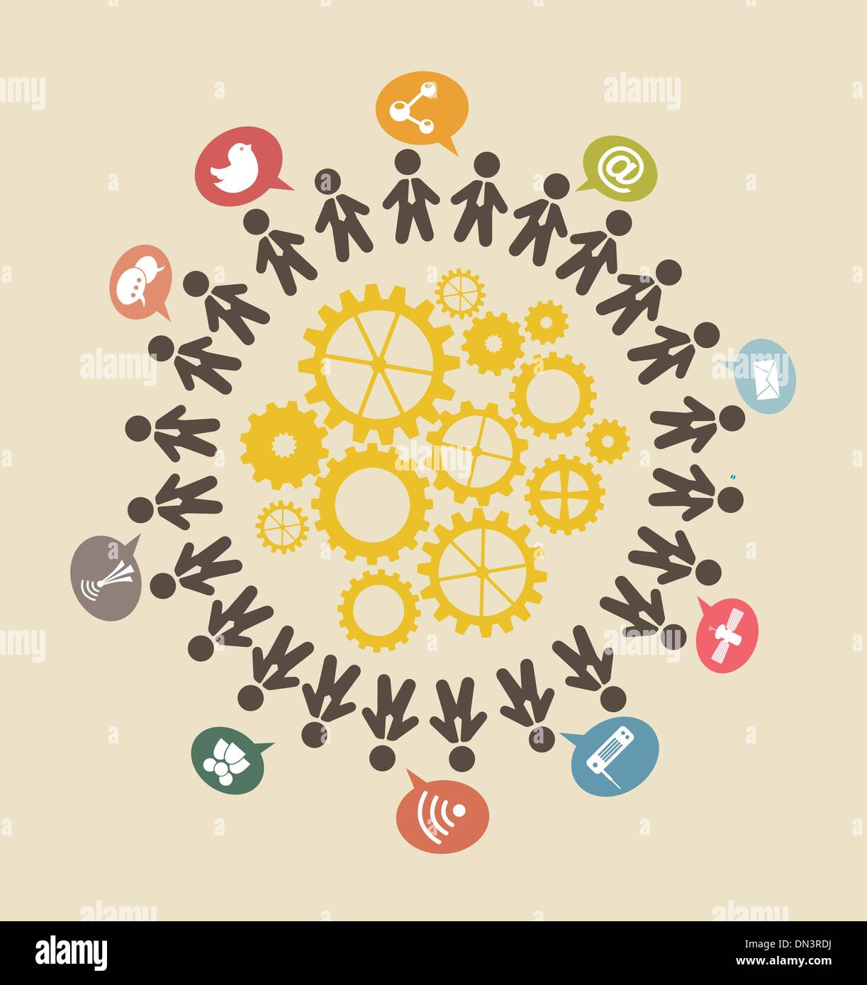 Communication occupation Stock Vector Images - Alamy