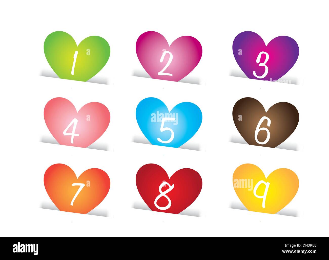 Sequence numbers Stock Vector Images - Alamy