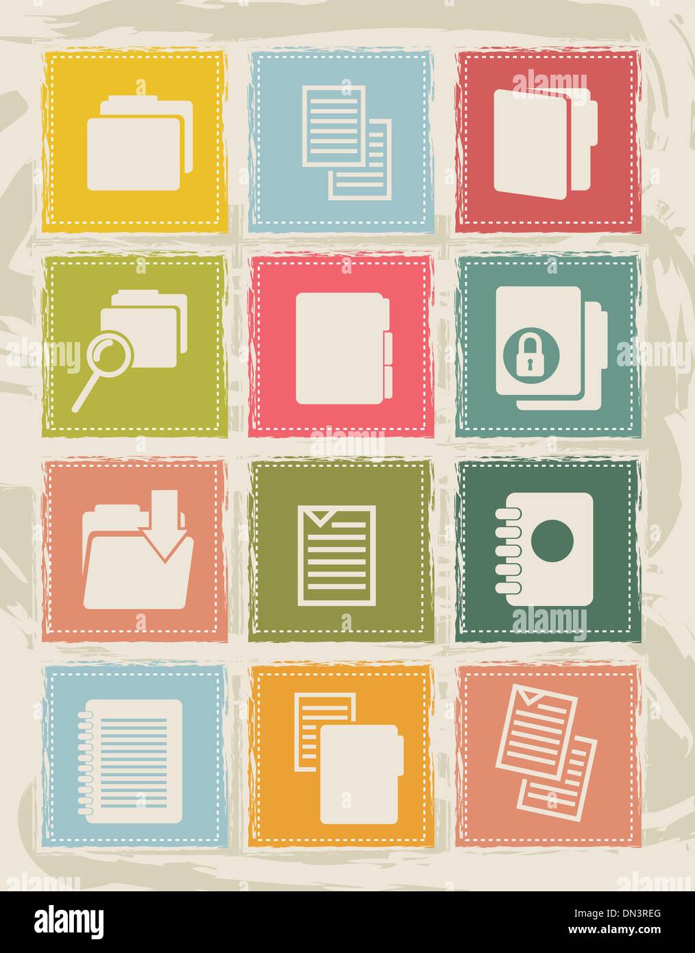 Files icons hi-res stock photography and images - Alamy