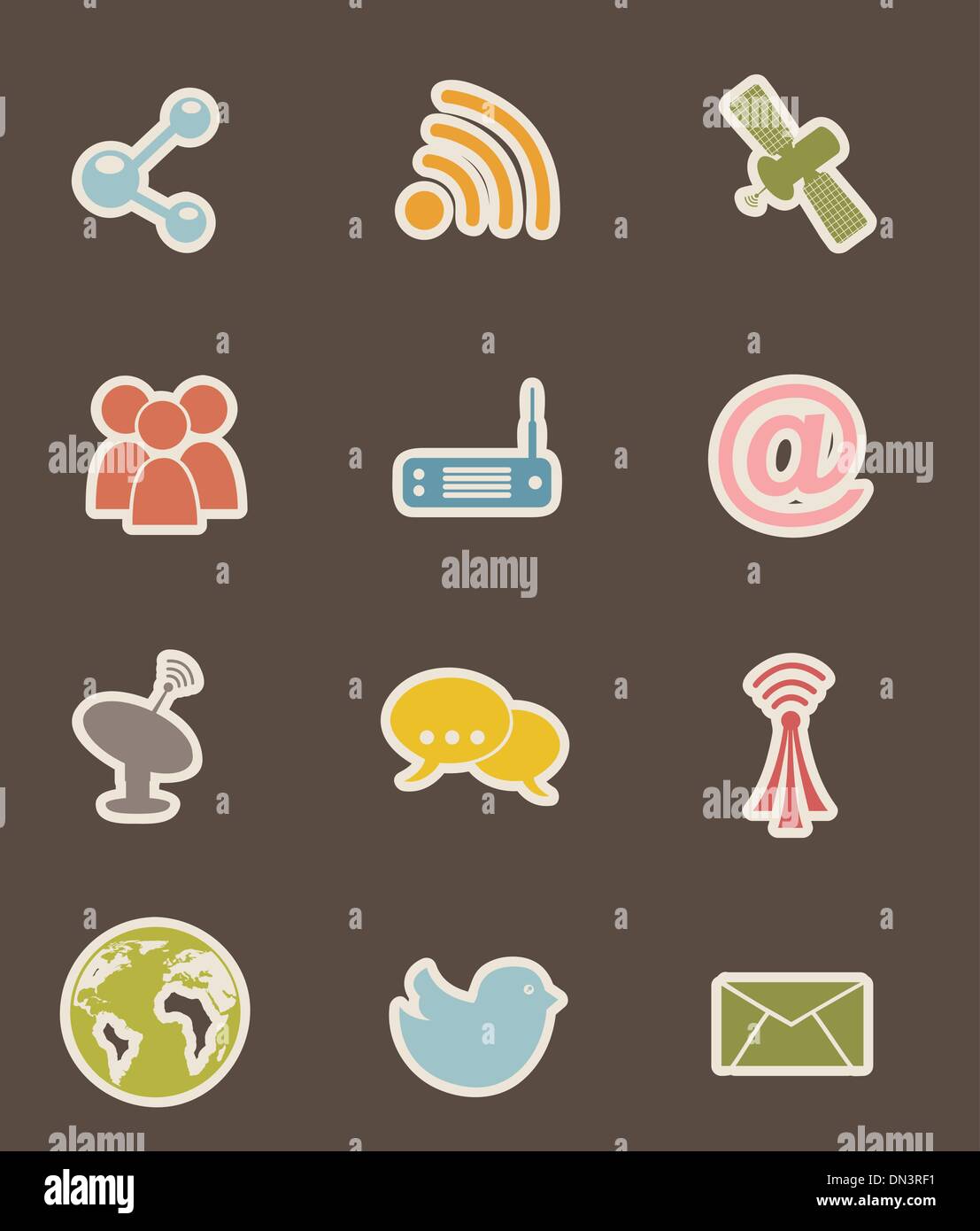 Communication stickers hi-res stock photography and images - Alamy