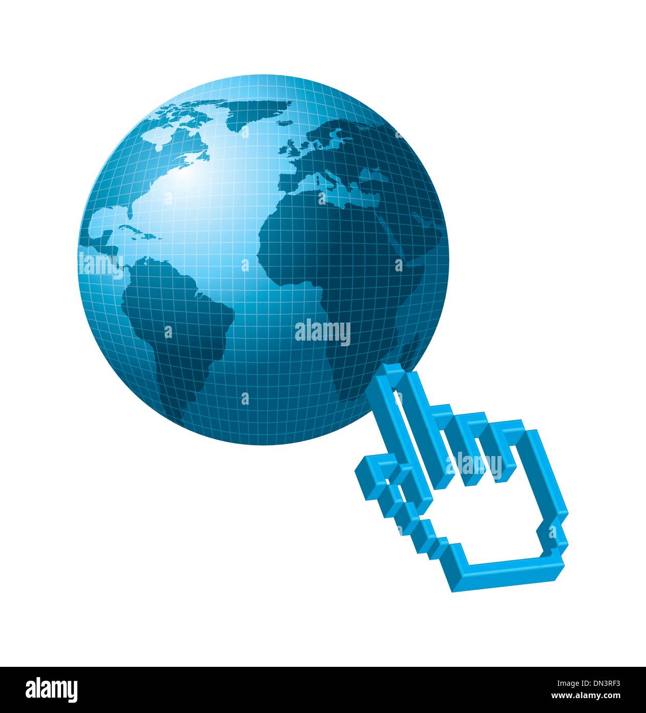 Connection to the land Stock Vector Images - Alamy