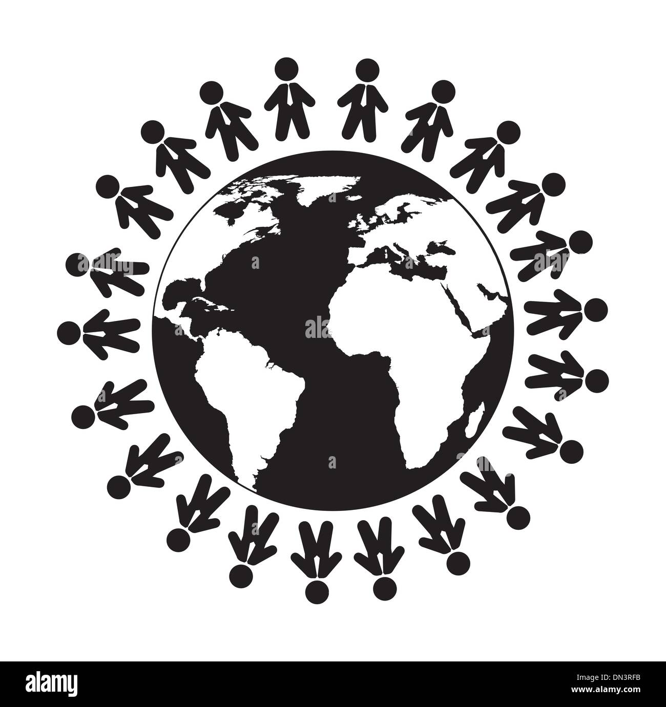 Connection to the land Stock Vector Images - Alamy