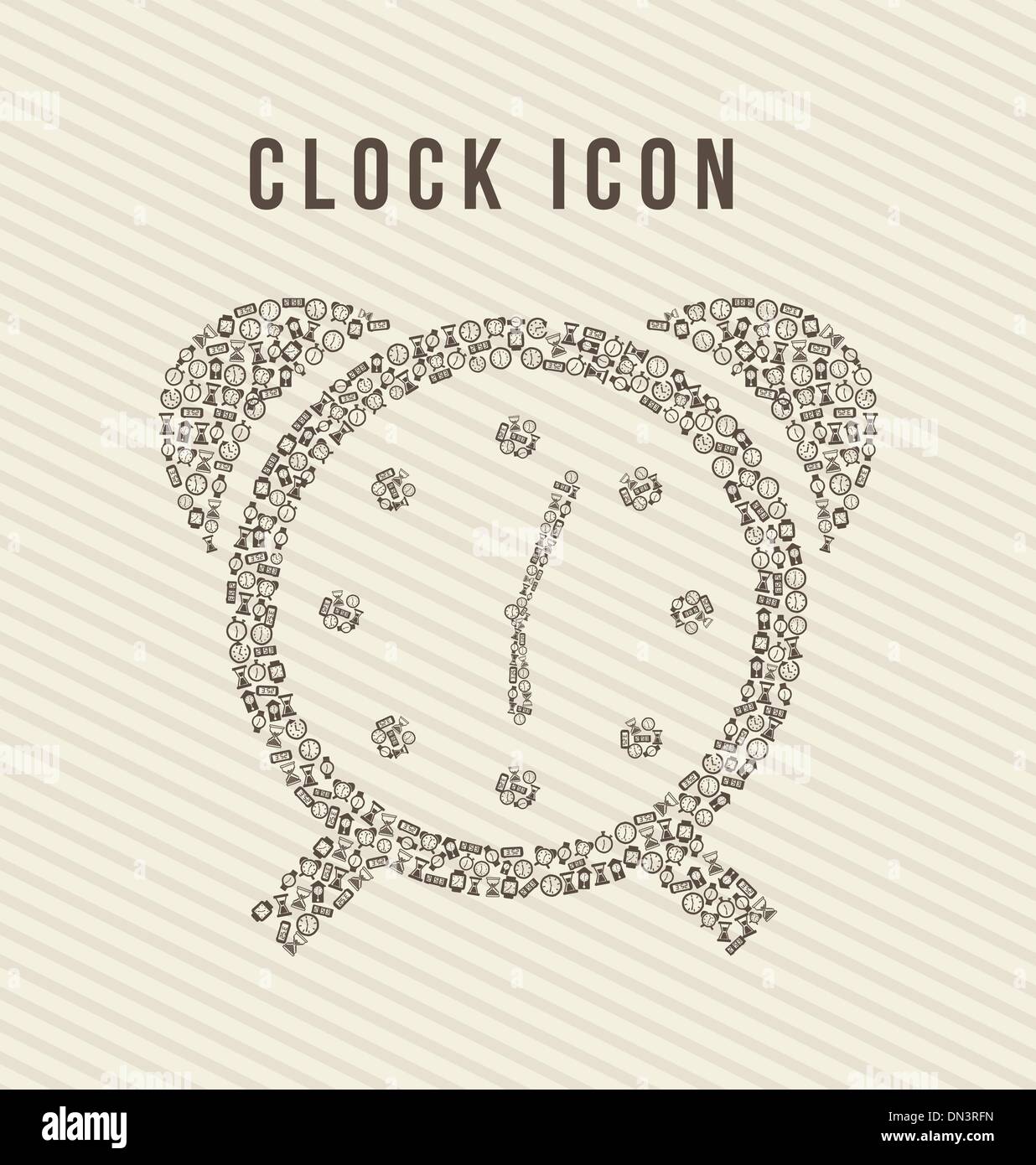 Three dial clock Stock Vector Images - Alamy