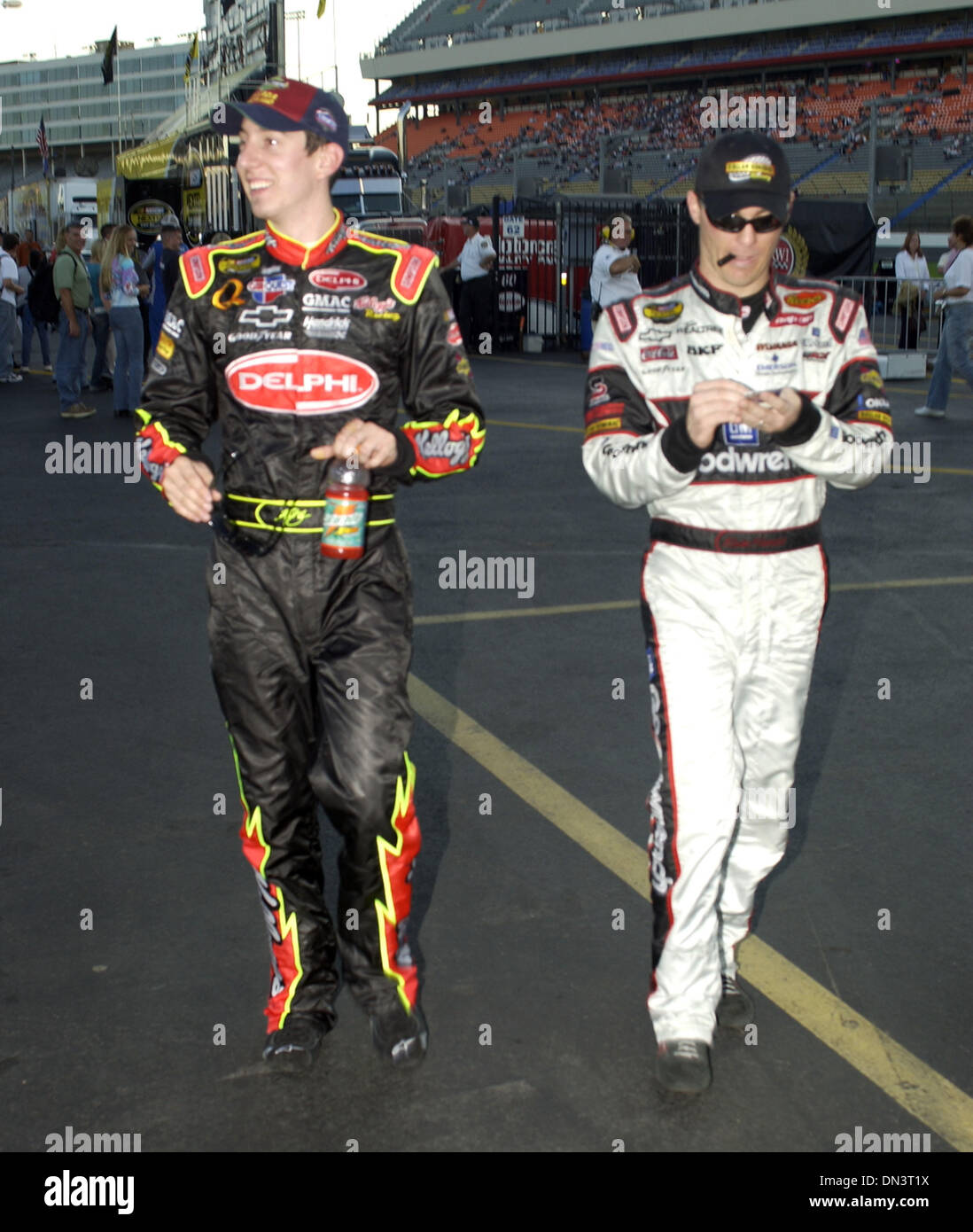 Oct 12, 2006; Concord, NC, USA; Drivers KEVIN HARVICK and KYLE BUSCH ...