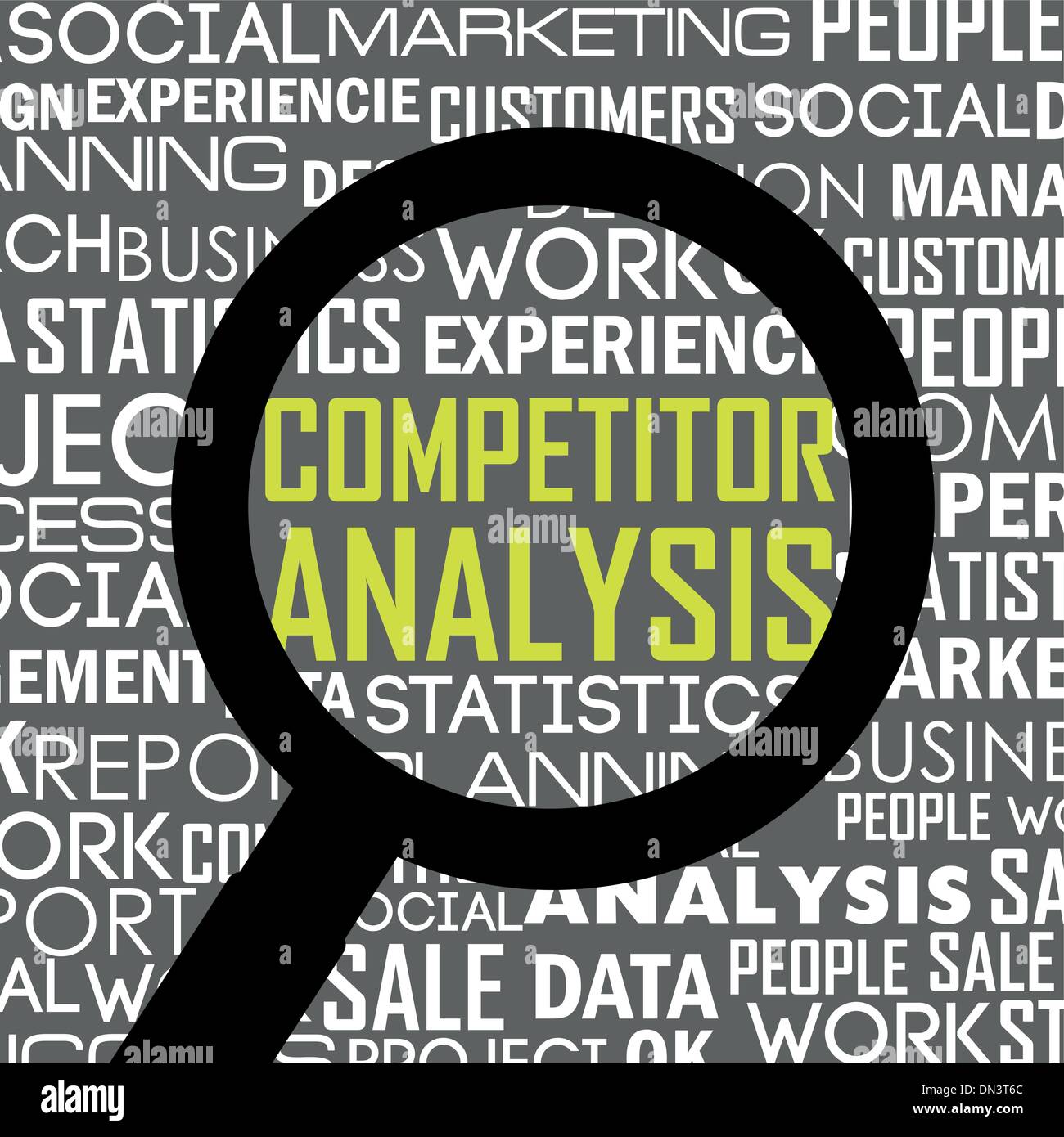 Competitor analysis green Stock Vector Images - Alamy