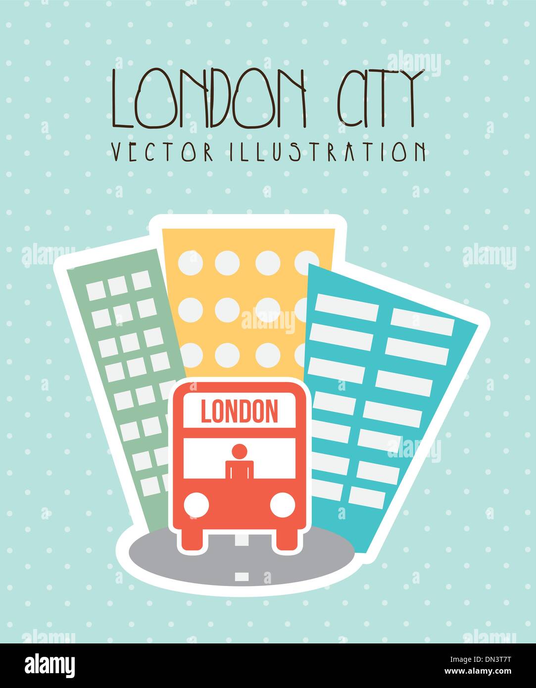 London city street bus Stock Vector Images - Alamy