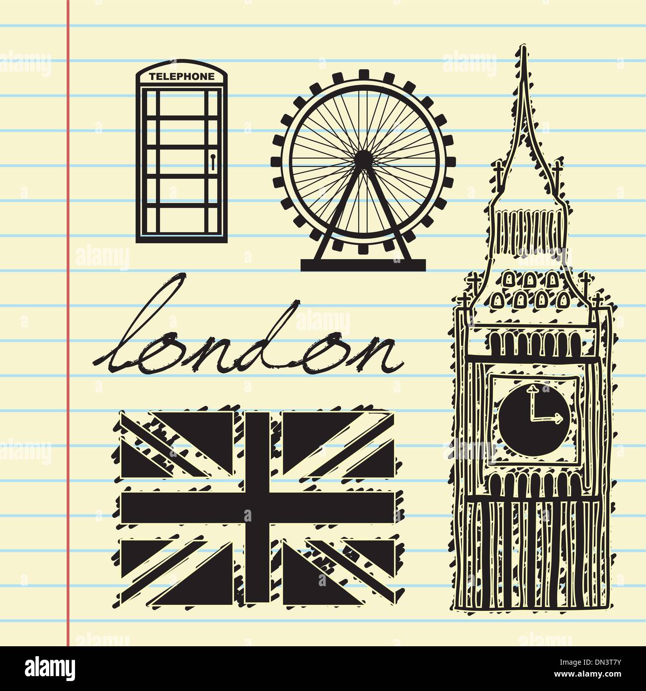 Big ben map london hi-res stock photography and images - Alamy