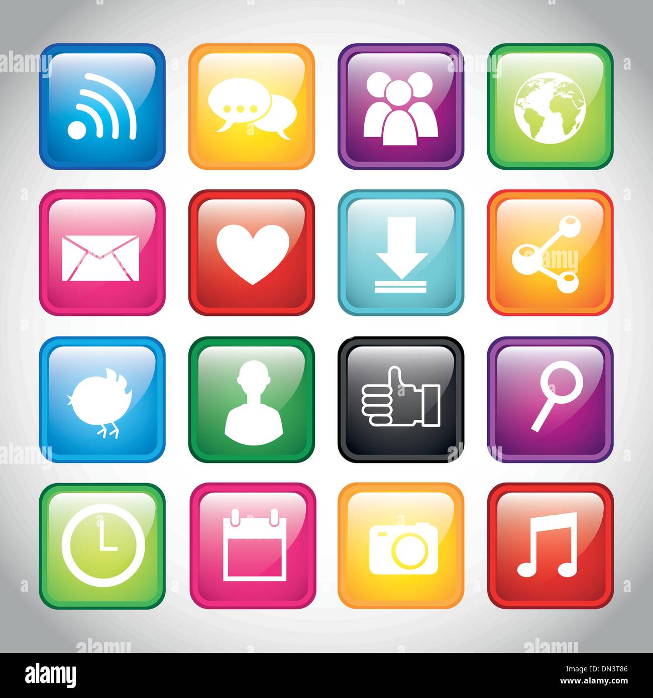 App buttons hi-res stock photography and images - Alamy