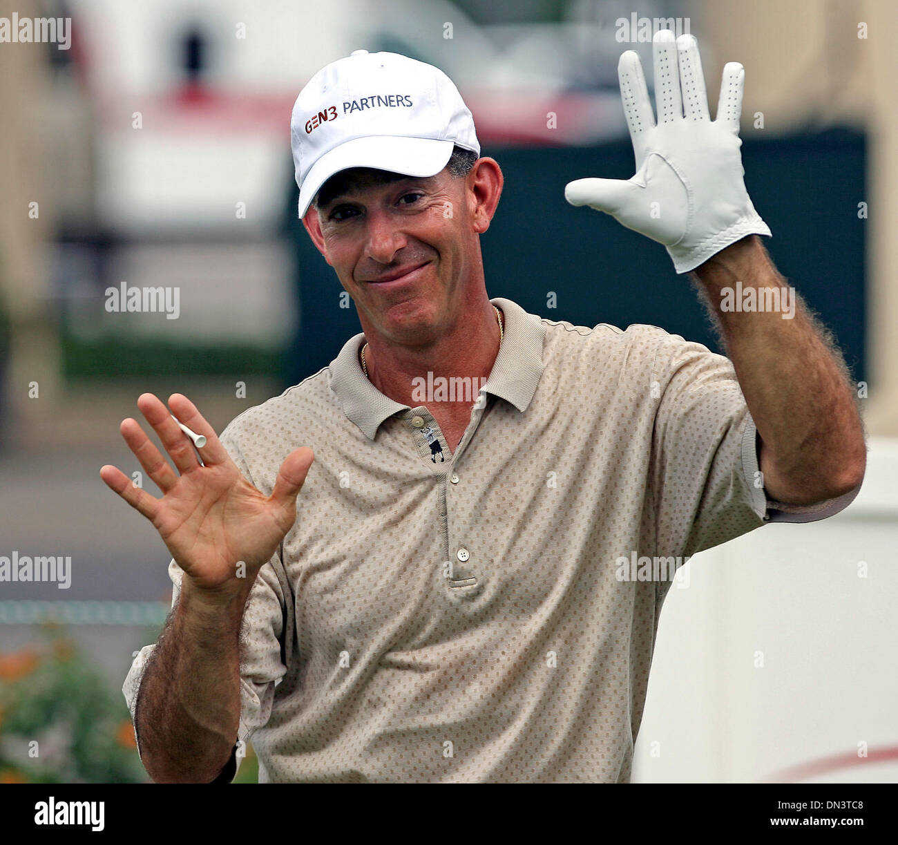 Oct 18, 2006; San Antonio, TX, USA; CHIP BECK poses before teeing off ...