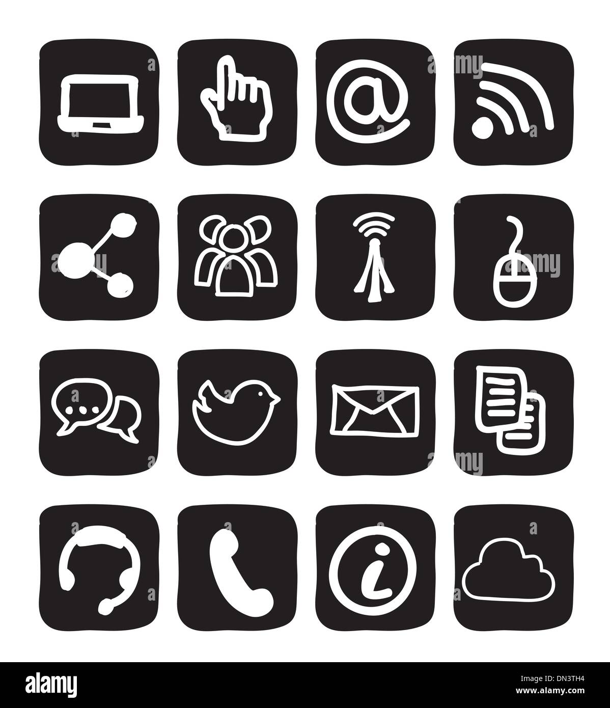 Hand symbols for communication Cut Out Stock Images & Pictures - Alamy