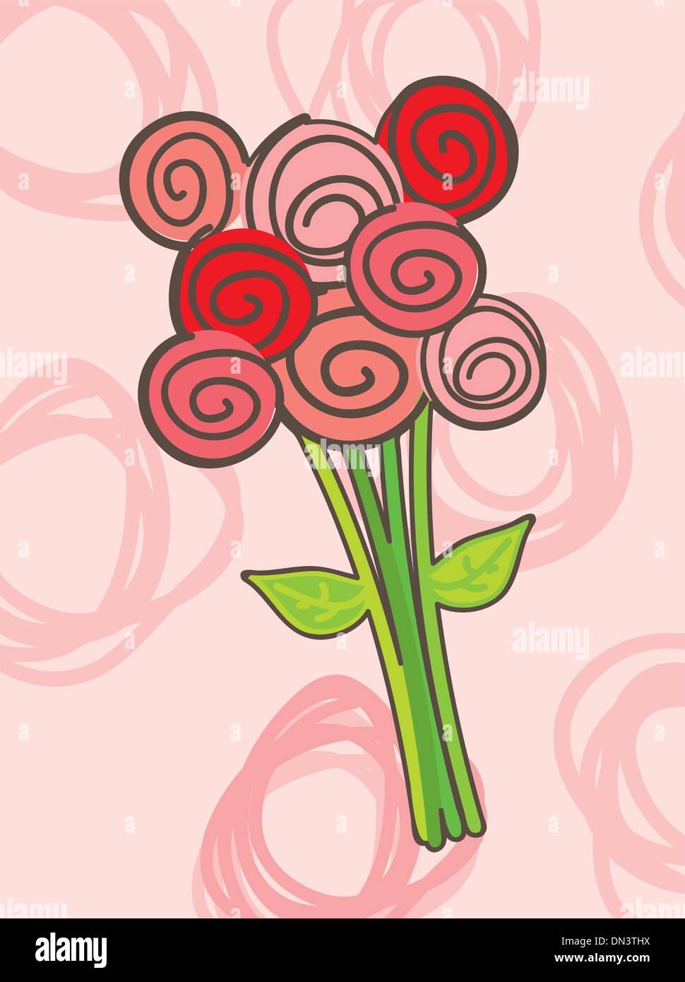 Roses vector hi-res stock photography and images - Alamy