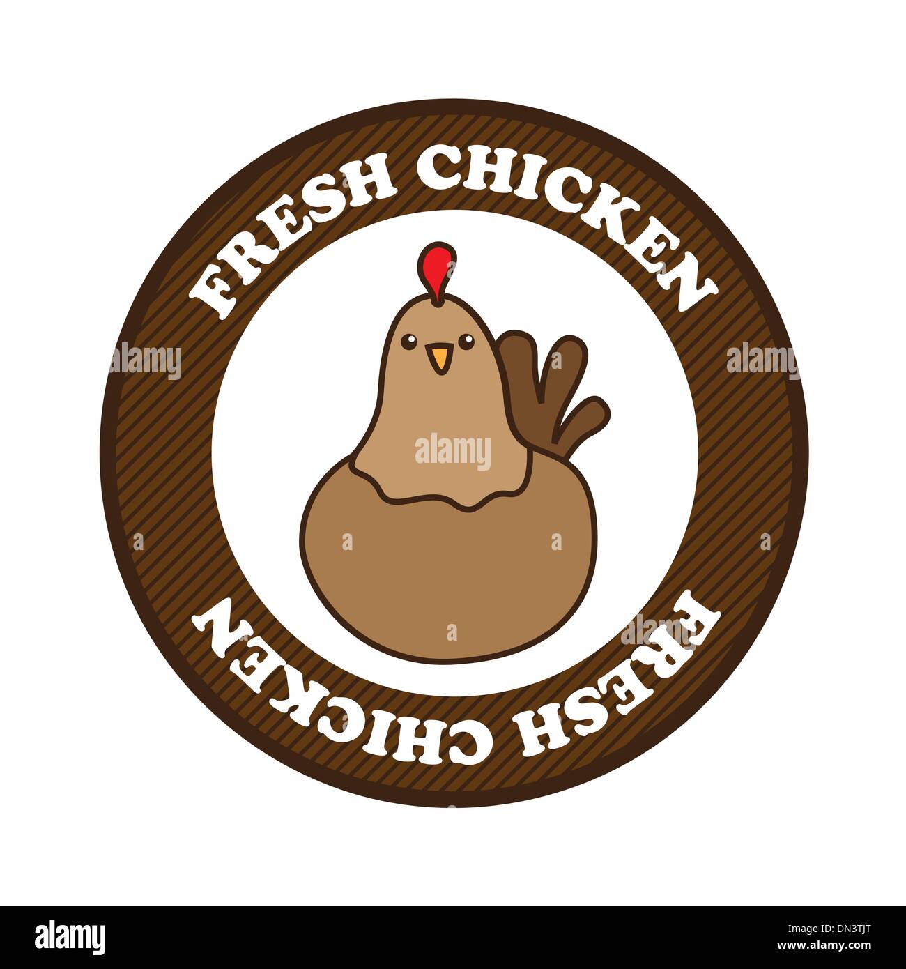 Chicken packaging Stock Vector Images - Alamy