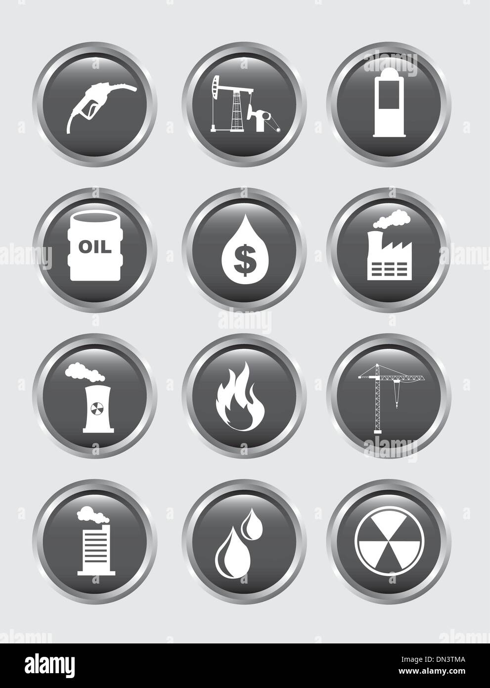 Oil storage fire tank Stock Vector Images - Alamy