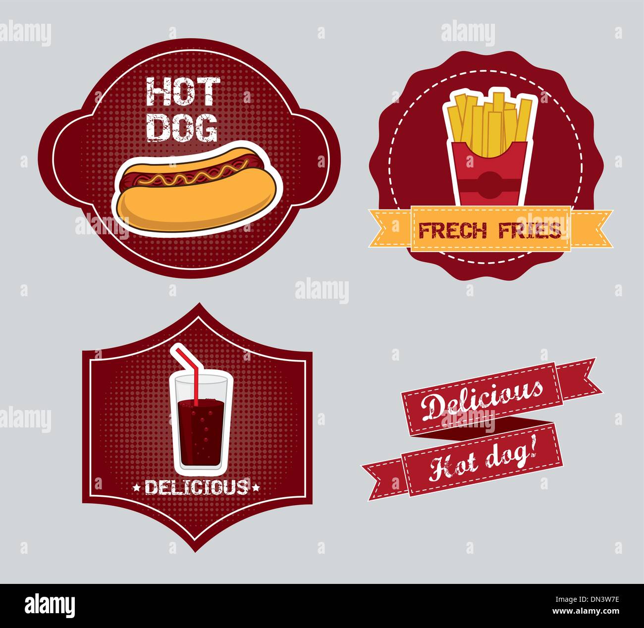 Hot dog drink isolated Stock Vector Images - Alamy