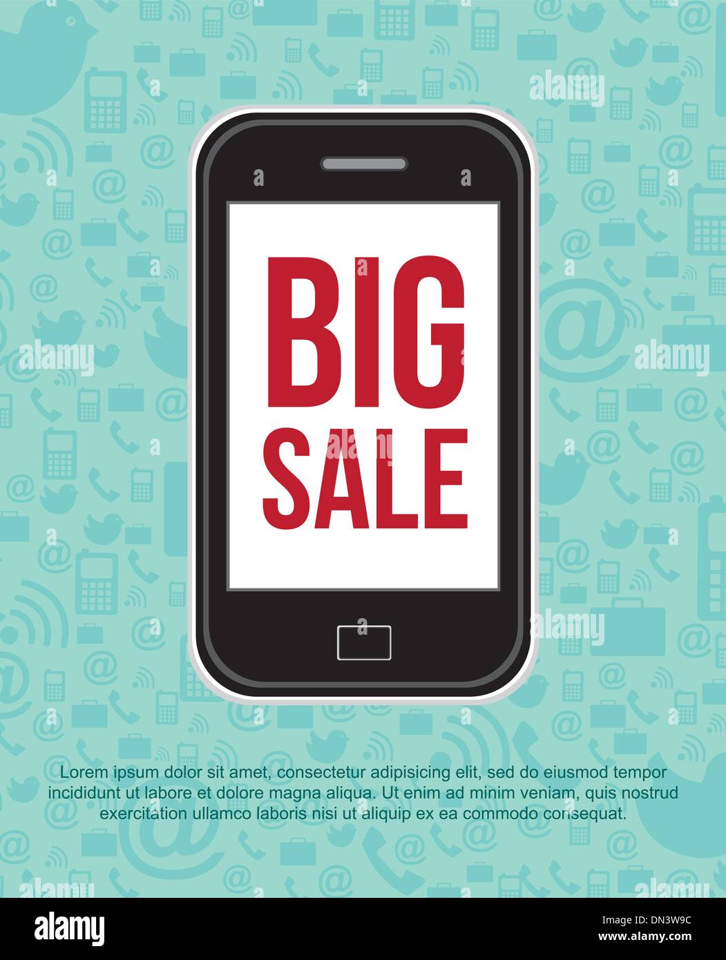 Big smartphone vector vectors hi-res stock photography and images - Alamy