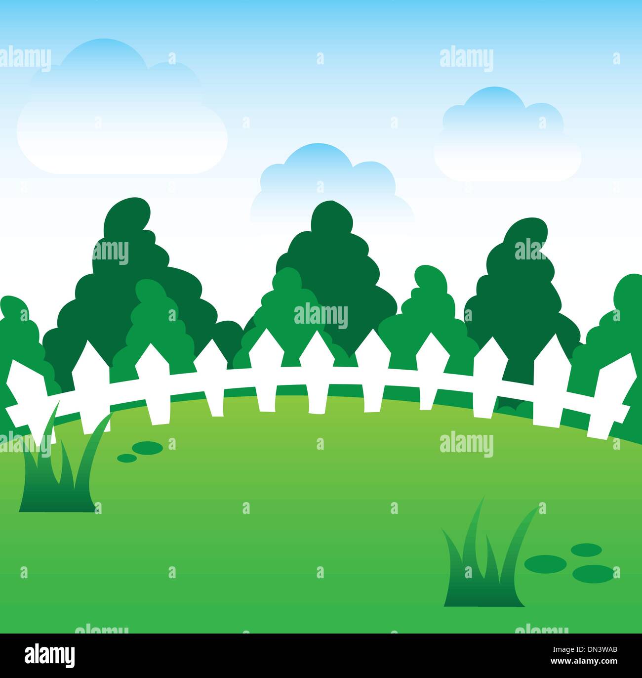 Landscape rural trees banner Stock Vector Images - Alamy