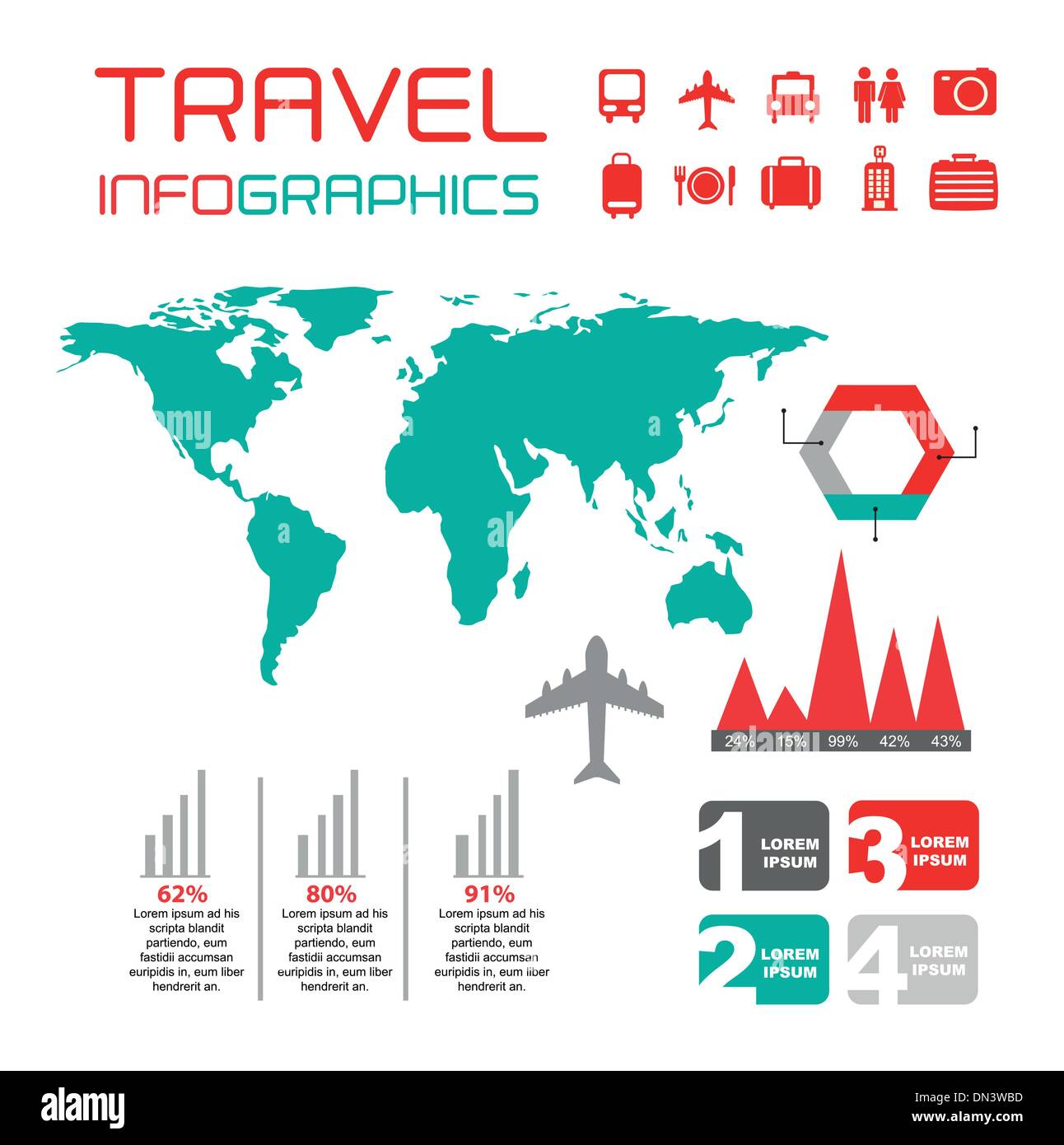Infographics elements bar chart Cut Out Stock Images & Pictures - Alamy