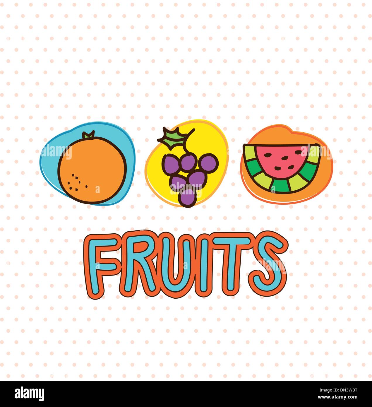 Fruits cartoons hi-res stock photography and images - Alamy