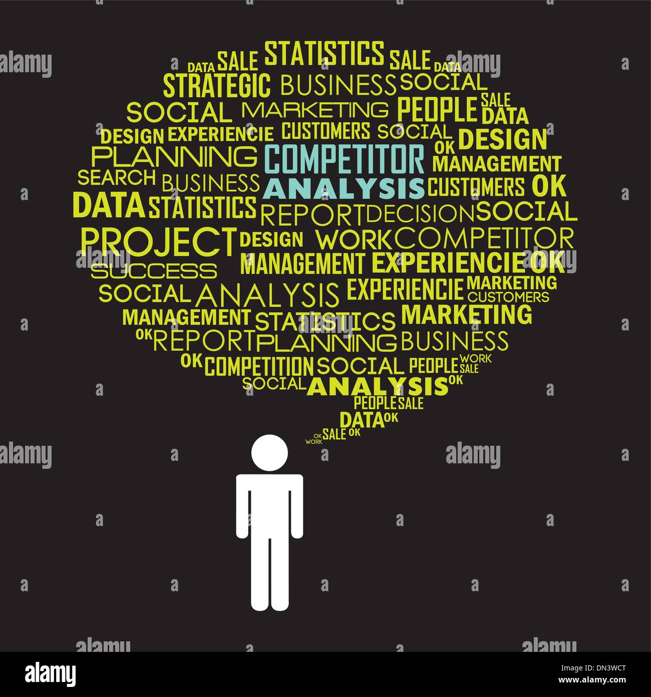 Competitor analysis green Stock Vector Images - Alamy