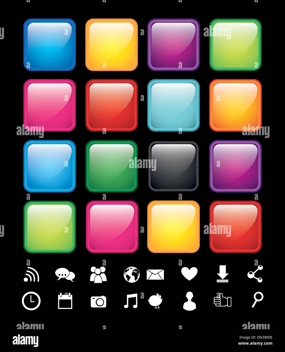 Yellow app Stock Vector Images - Alamy