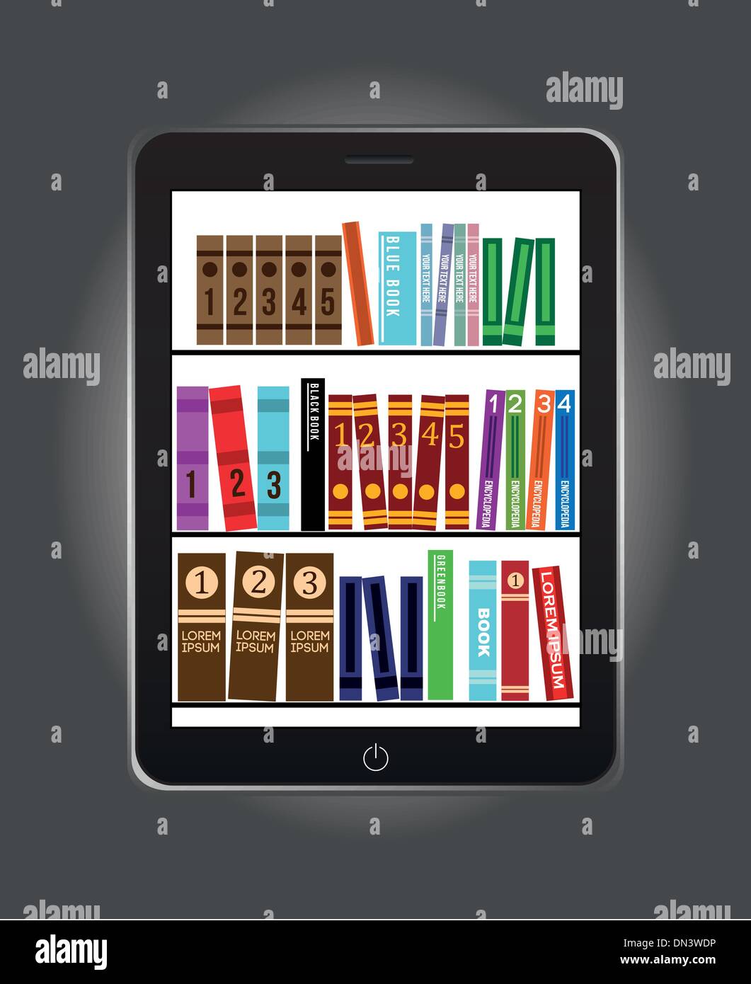 Electronic book vectors hi-res stock photography and images - Alamy