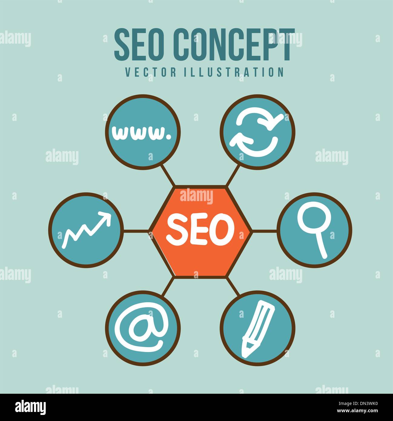 Seo illustration hi-res stock photography and images - Alamy