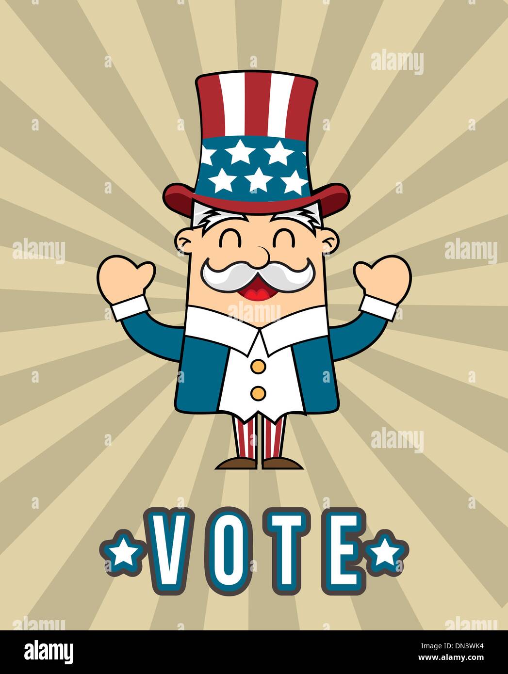American uncle sam man cartoon hi-res stock photography and images - Alamy