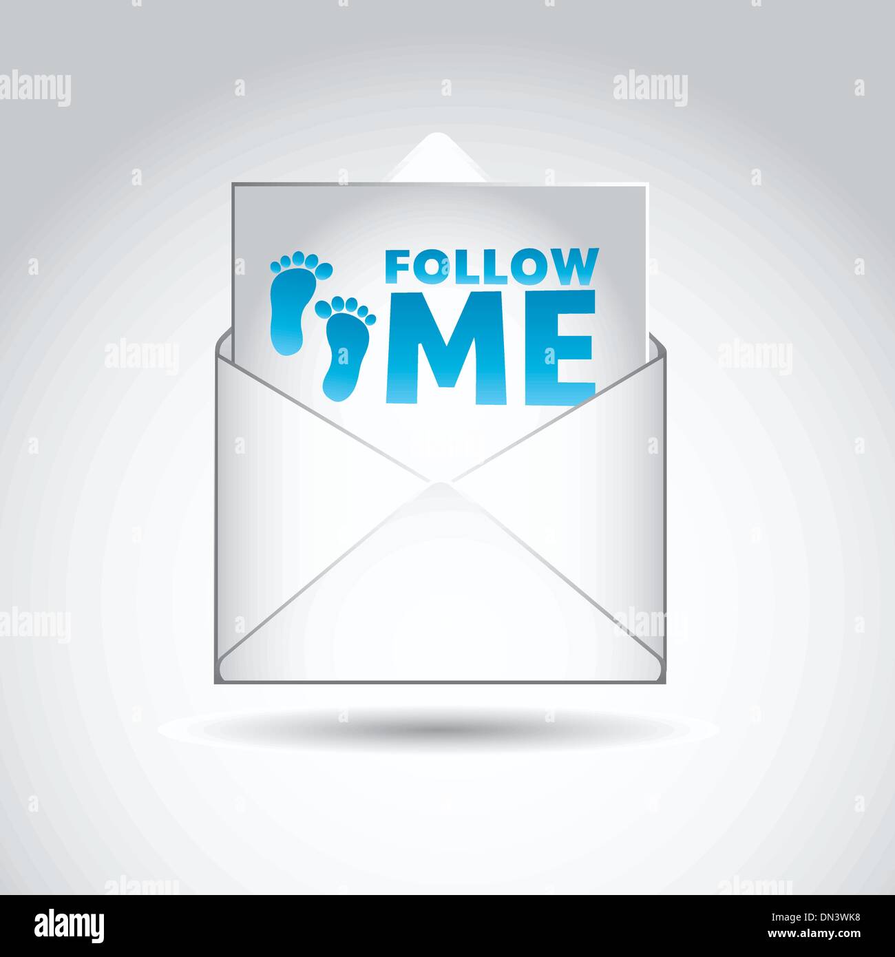 To follow the footprint Stock Vector Images - Alamy