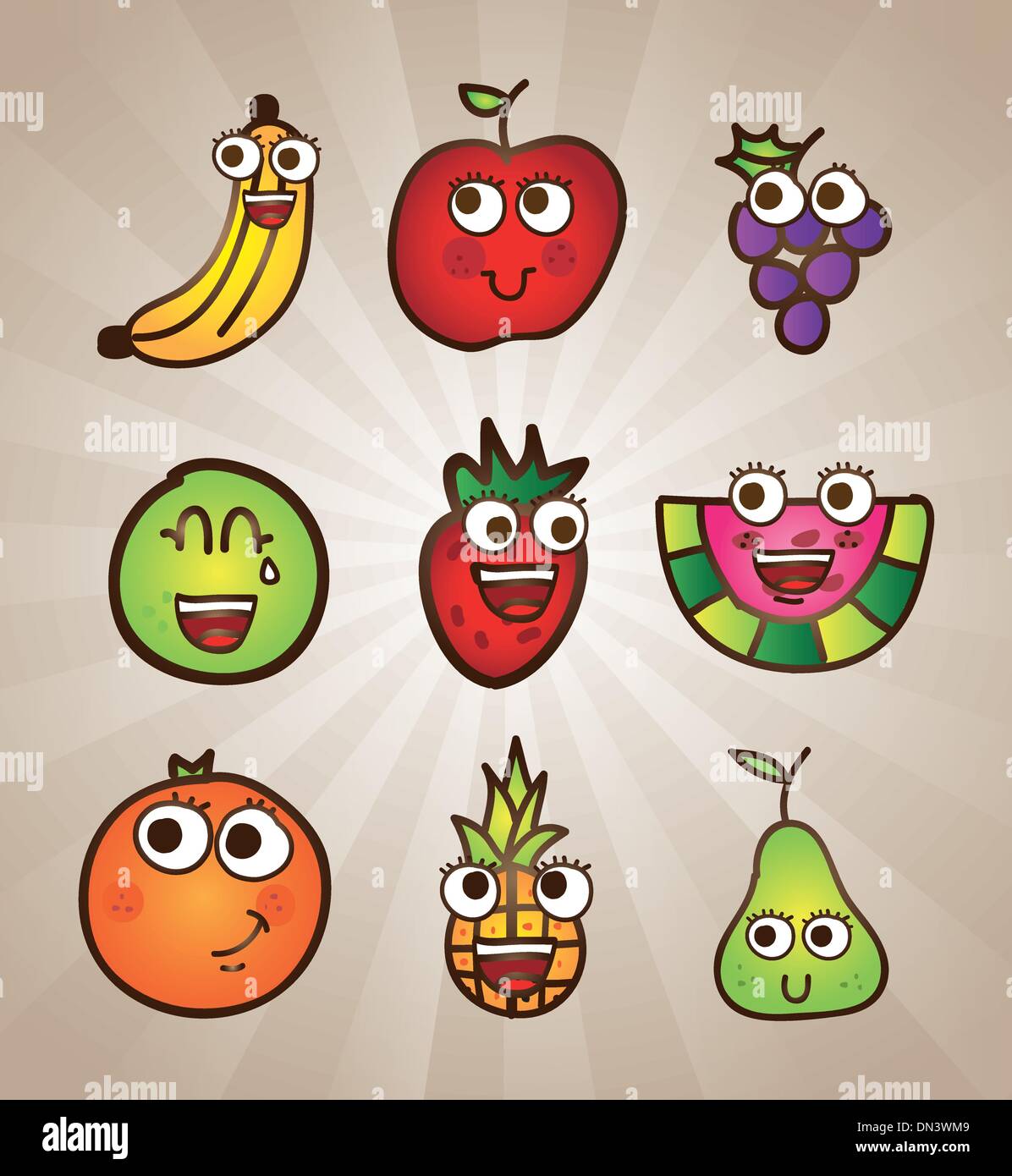 Animated fruits hi-res stock photography and images - Alamy