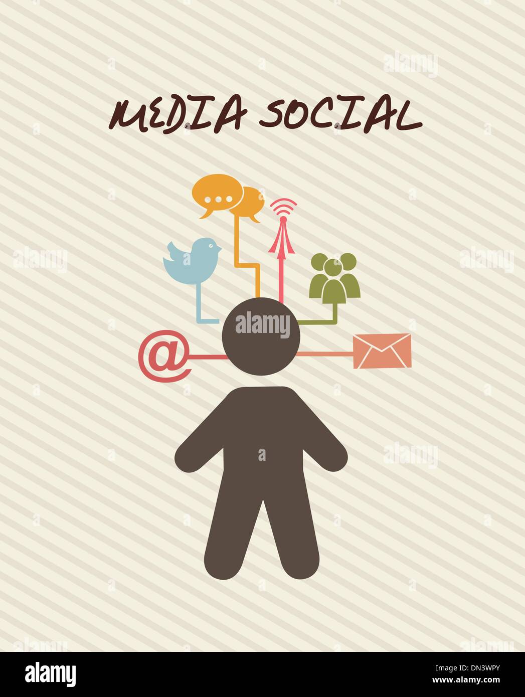 Social media person Stock Vector Images - Alamy