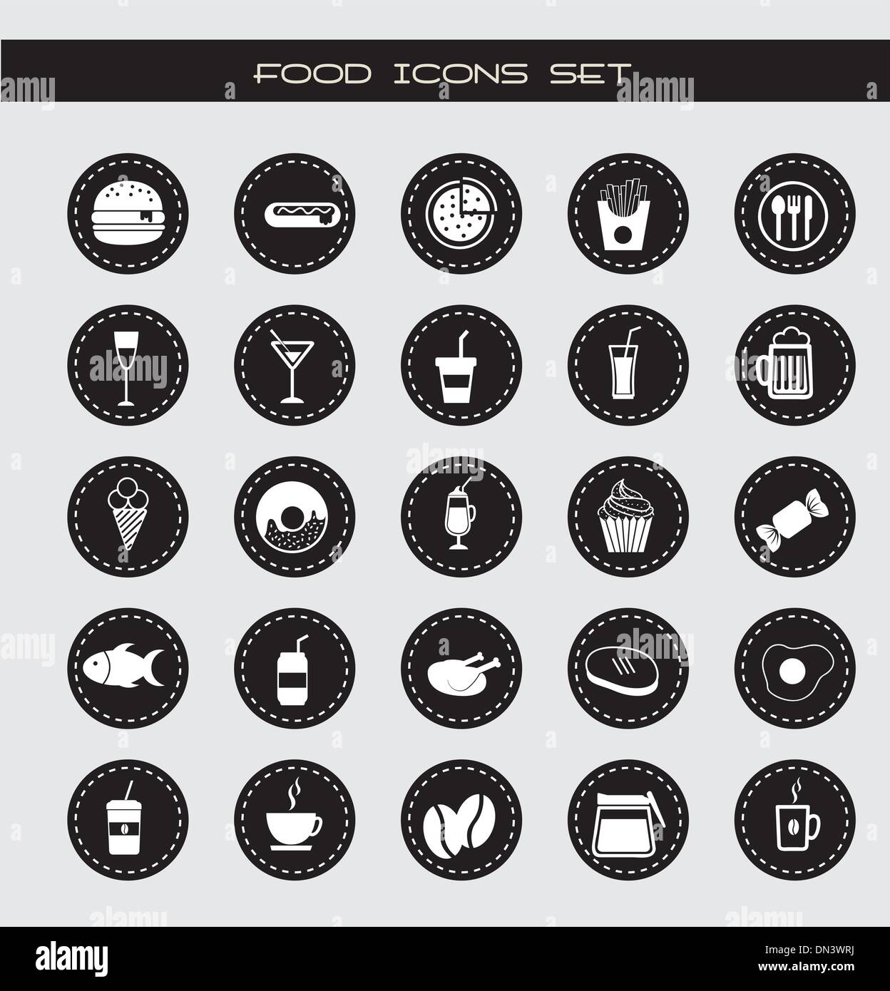 Pizza and fizzy drink Stock Vector Images - Alamy