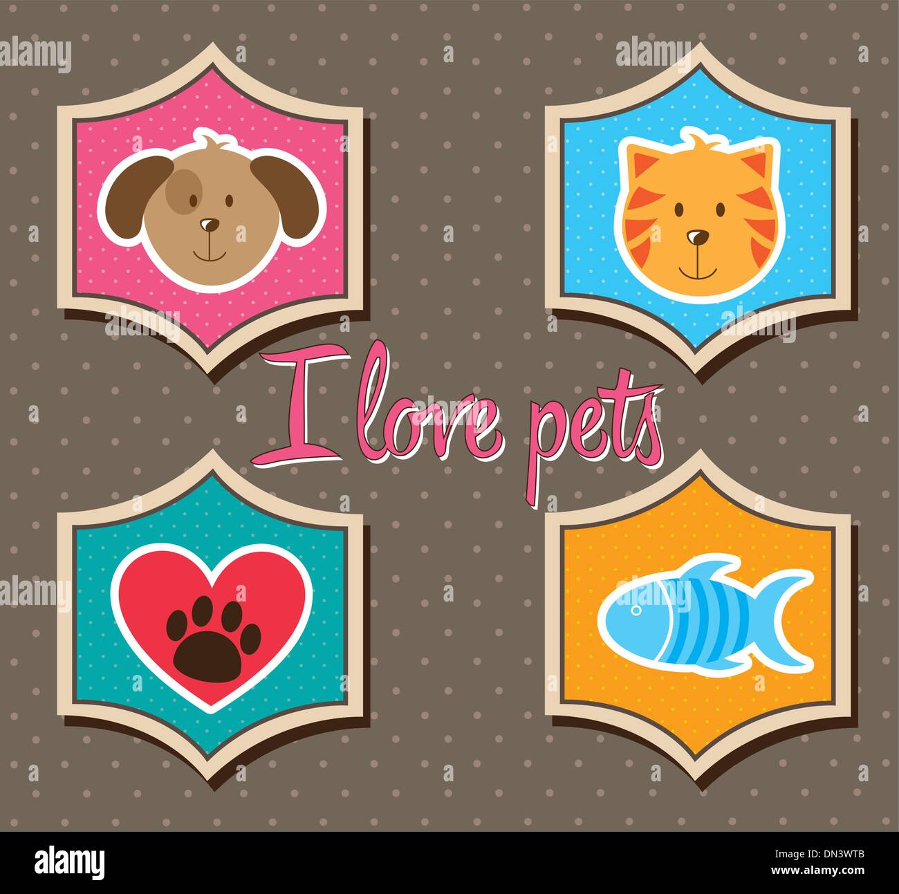 Aquarium pets Stock Vector Images - Alamy