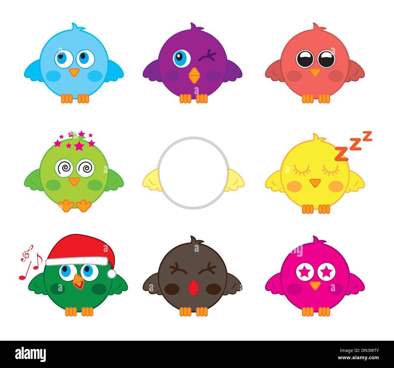 Zoo birds Stock Vector Images - Alamy