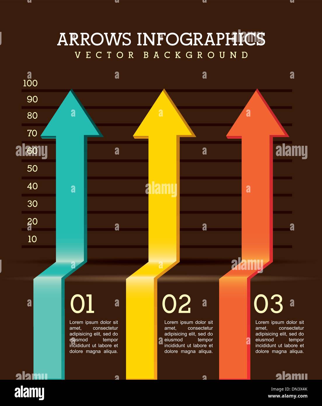 Data chart numbers orange Stock Vector Images - Alamy