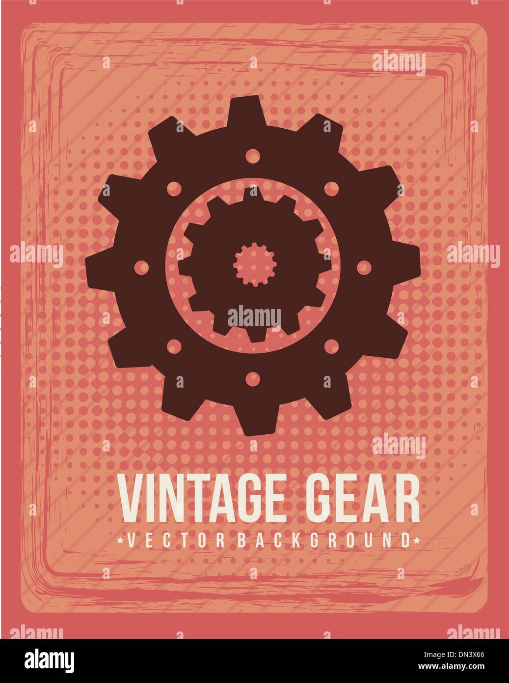 Small and big cog wheel Stock Vector Images - Alamy