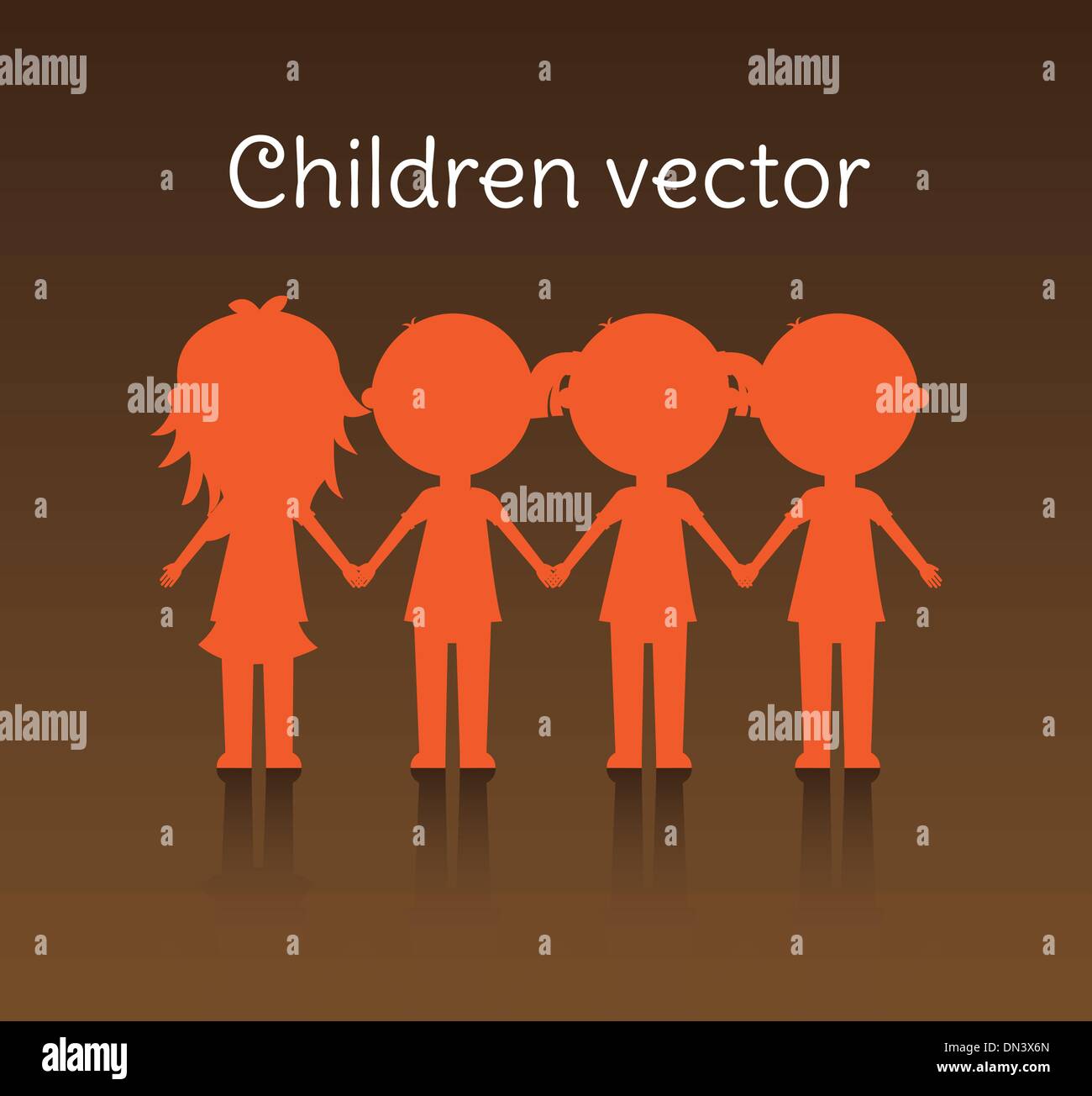 Group work of children Stock Vector Images - Alamy